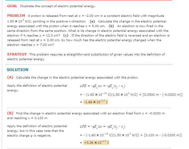 Solved GOAL Illustrate the concept of electric potential | Chegg.com