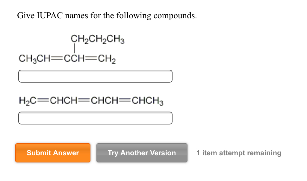 Solved Give IUPAC names for the following compounds. Give | Chegg.com