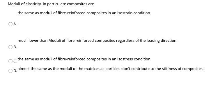 Solved Moduli Of Elasticity In Particulate Composites Are
