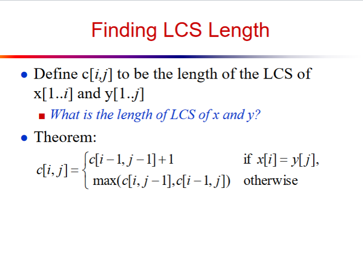 Q2. Longest common subsequence (LCS) a. Prove the | Chegg.com