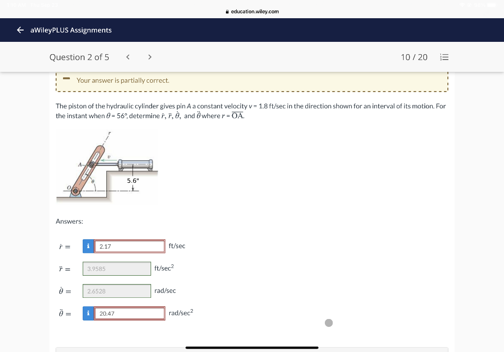 Solved education.wiley.com + WileyPLUS Assignments Question | Chegg.com