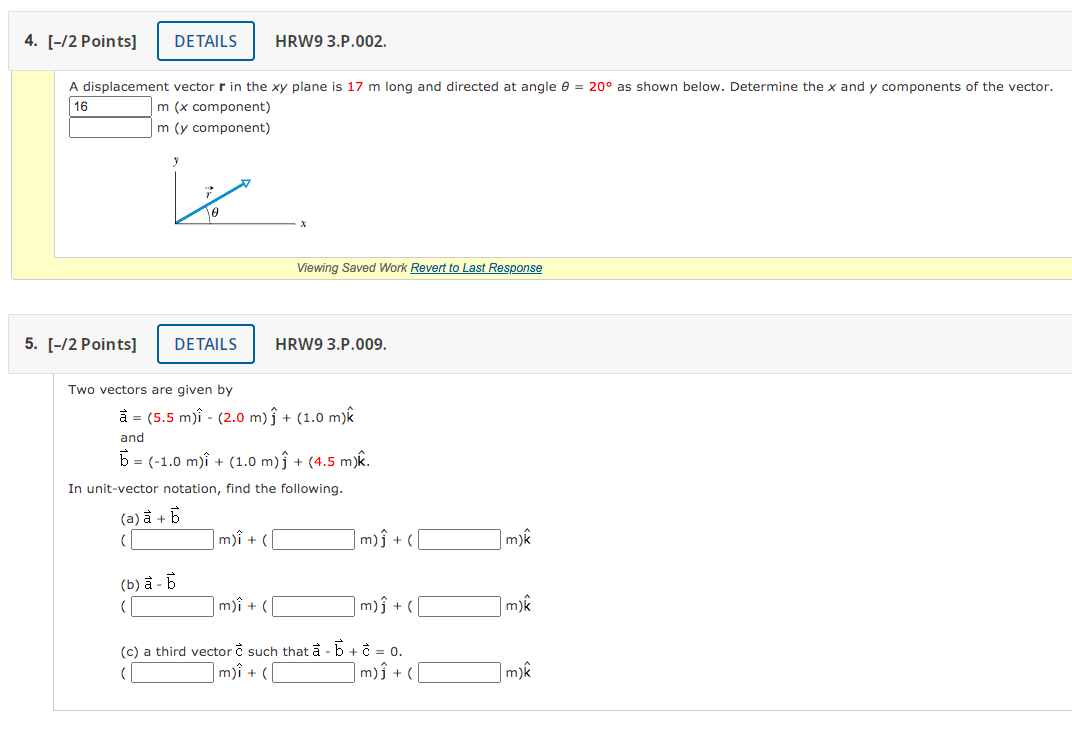 Solved If d1+d2=6d3,d1−d2=2d3, and d3=9i^+6j^, th (a) d1 | Chegg.com