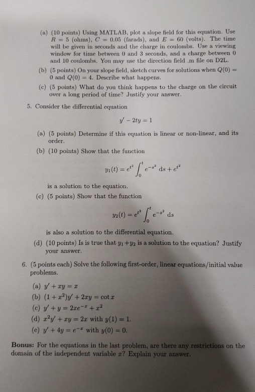 Solved 1. (2 points each) Verify that the following | Chegg.com