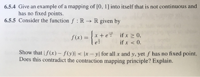 Solved 6.5.4 Give an example of a mapping of [0, 1 into | Chegg.com
