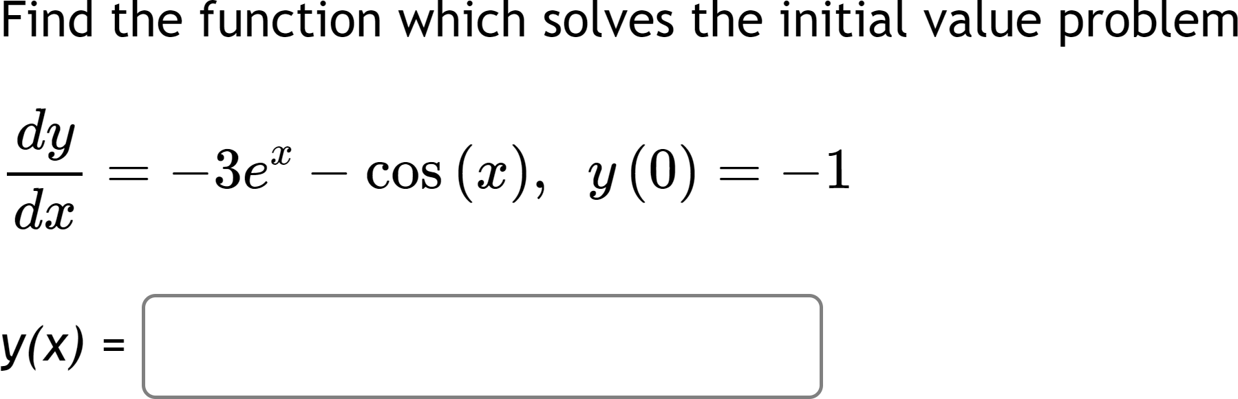 Solved Find The Function Which Solves The Initial Value 9298