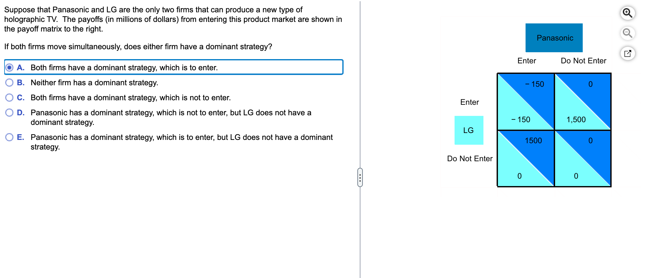 Solved Suppose that Panasonic and LG are the only two firms | Chegg.com