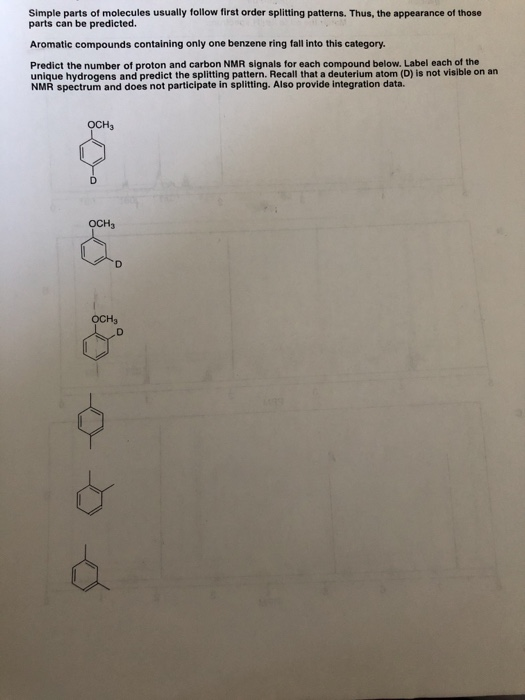 Solved Simple parts of molecules usually follow first order | Chegg.com