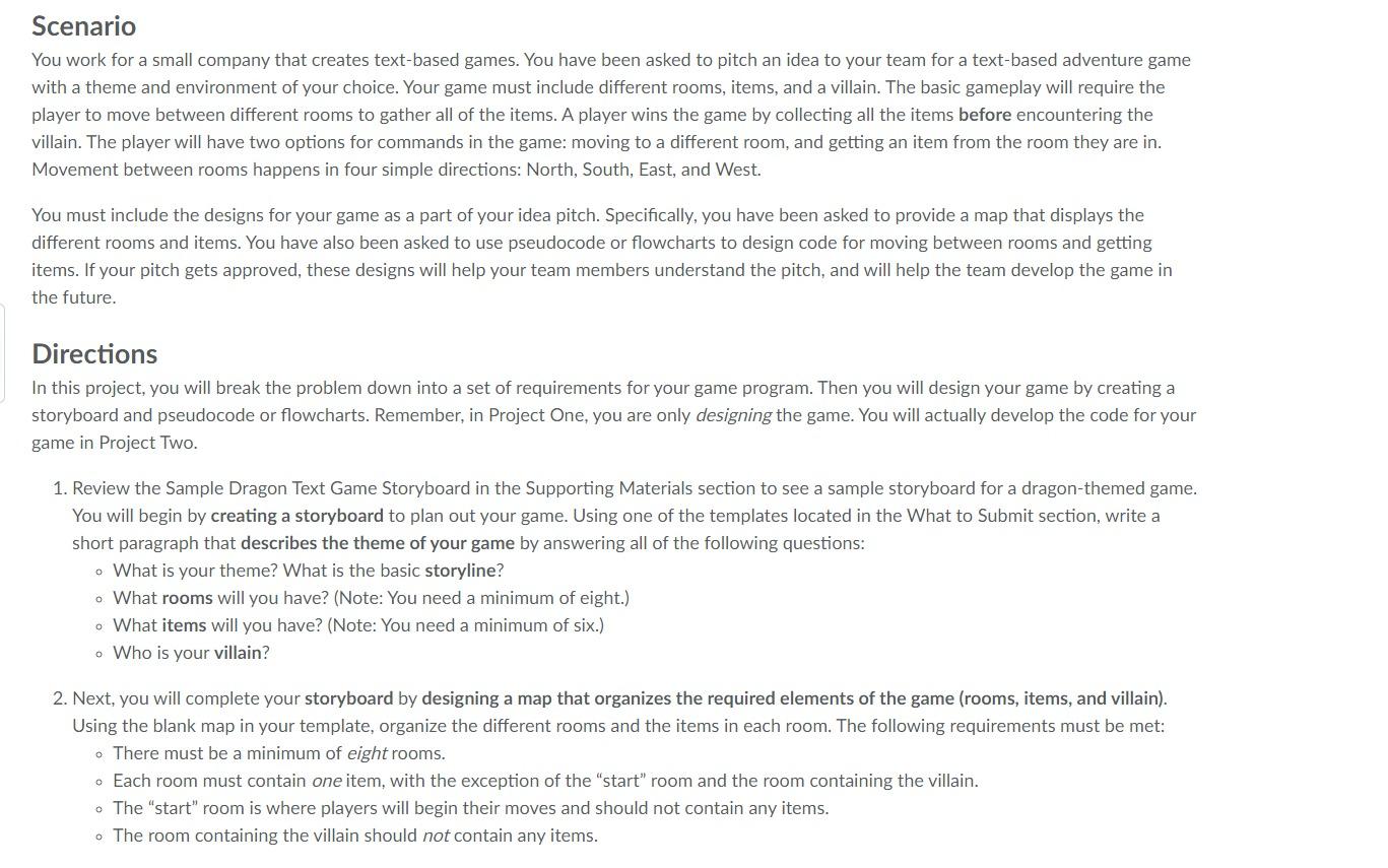 Solved Scenario You work for a small company that creates | Chegg.com
