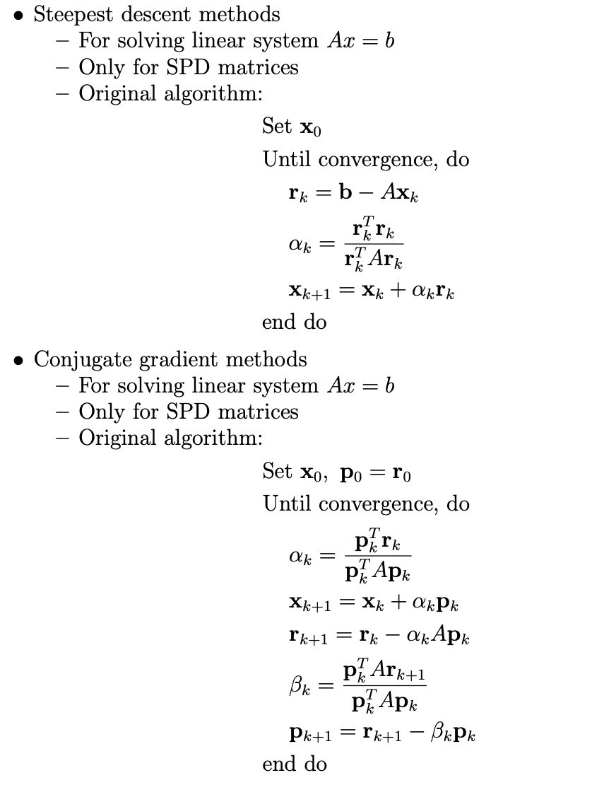 Solved 1 Perform Two Iterations Of Steepest Descent And
