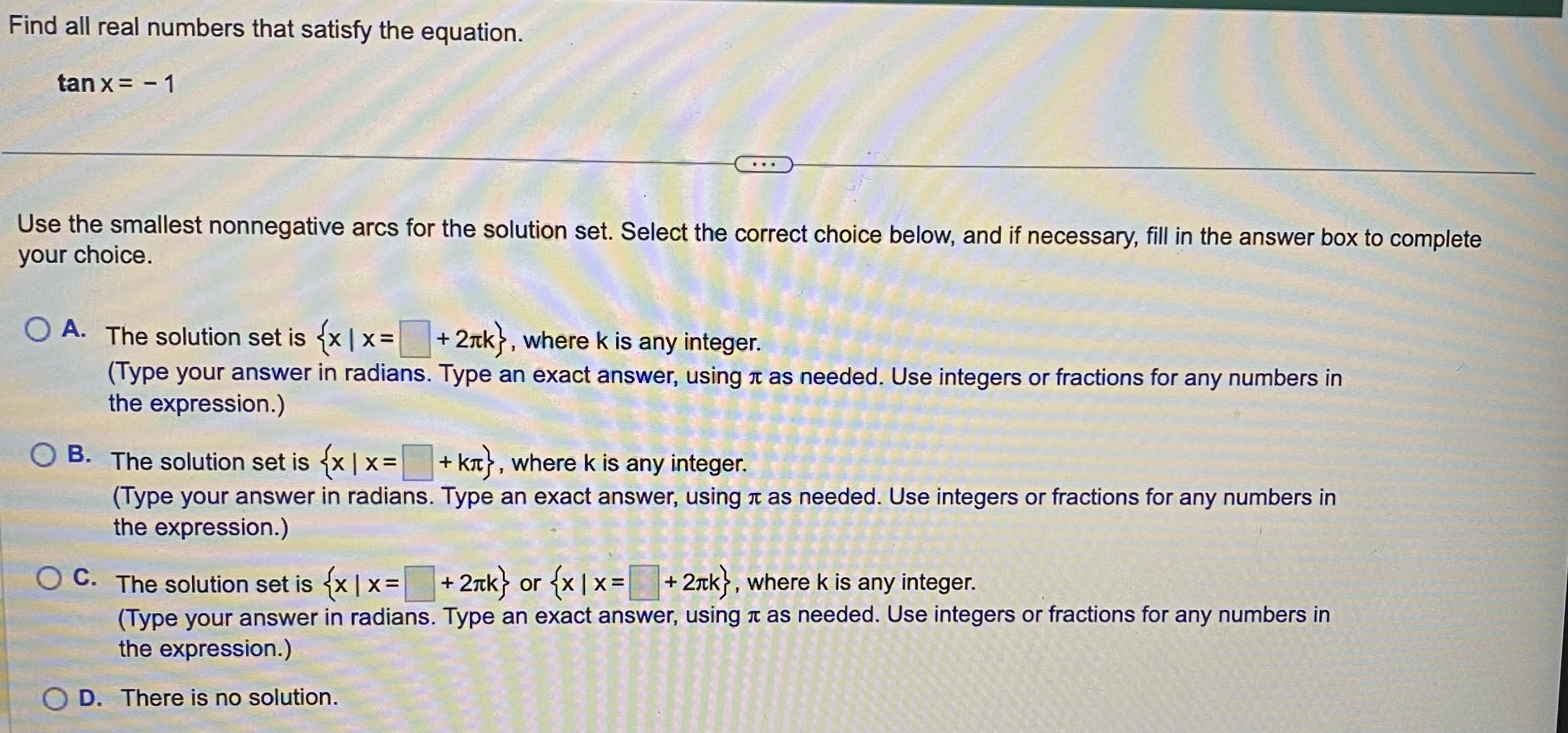 Solved Find all real numbers that satisfy the equation. | Chegg.com