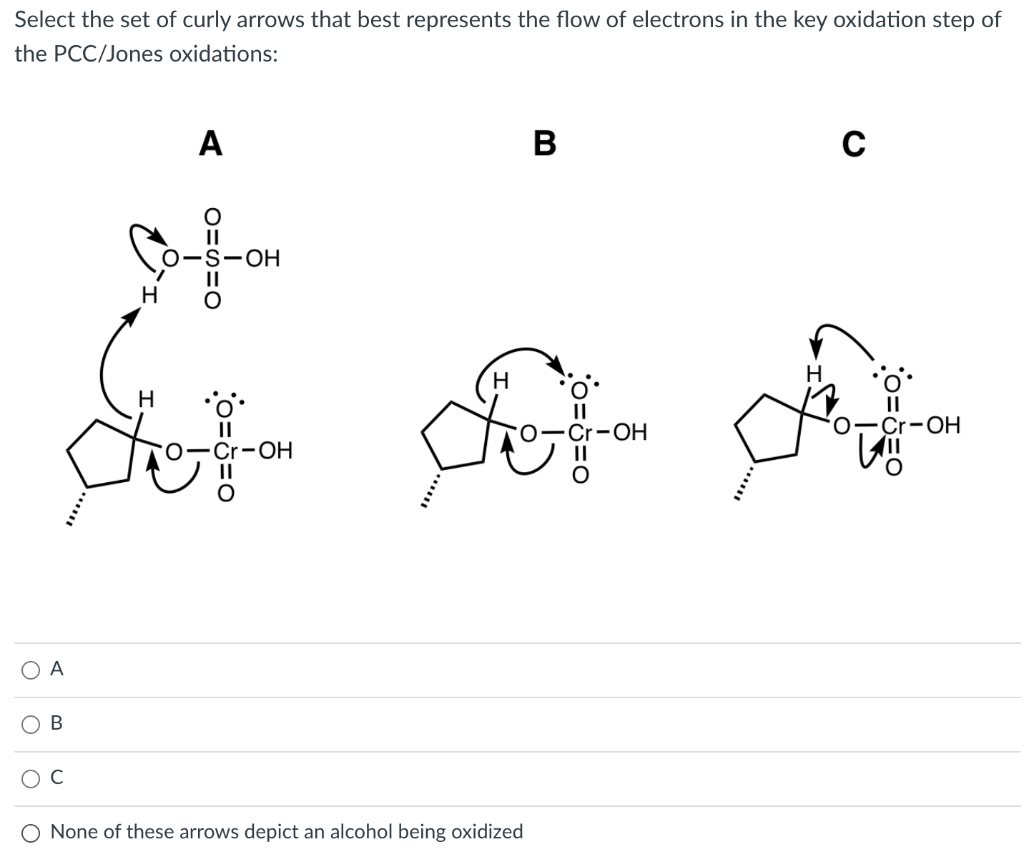 Solved Select the set of curly arrows that best represents | Chegg.com