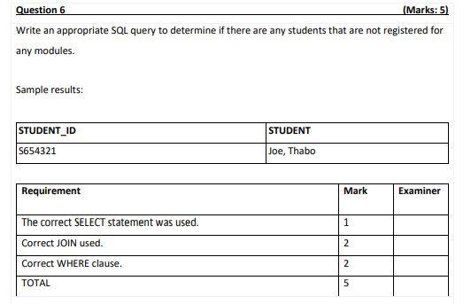 Solved THIS IS DATABASE , PLEASE ANSWER 'QUESTION 6' AND 9' | Chegg.com