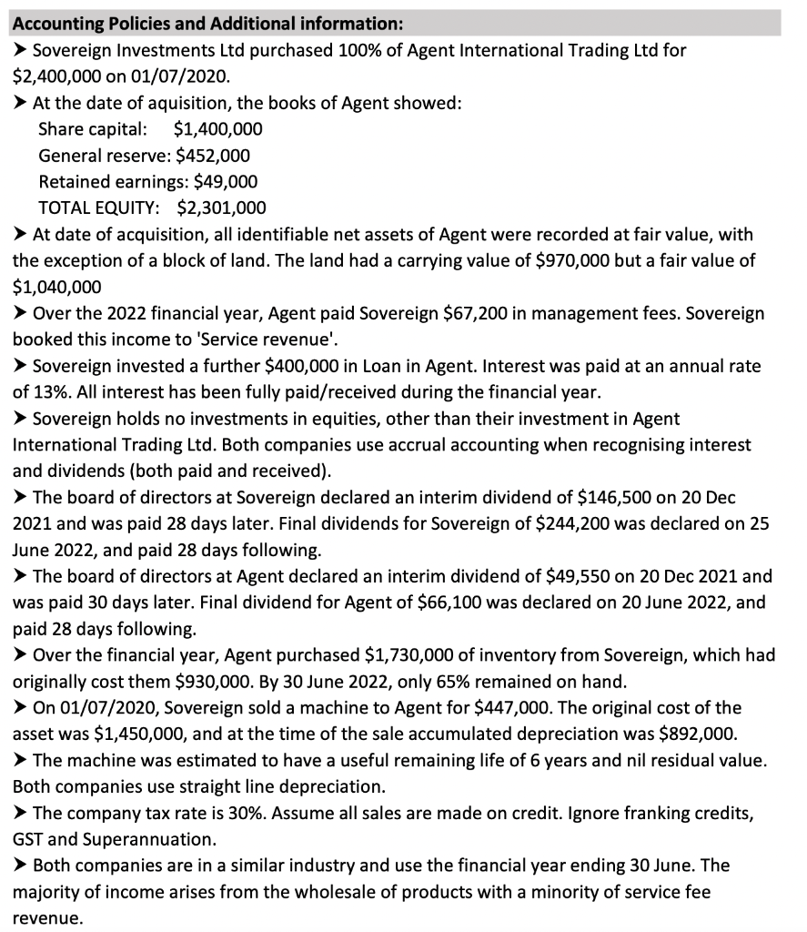 Solved Instructions: Prepare consolidation entries for the | Chegg.com