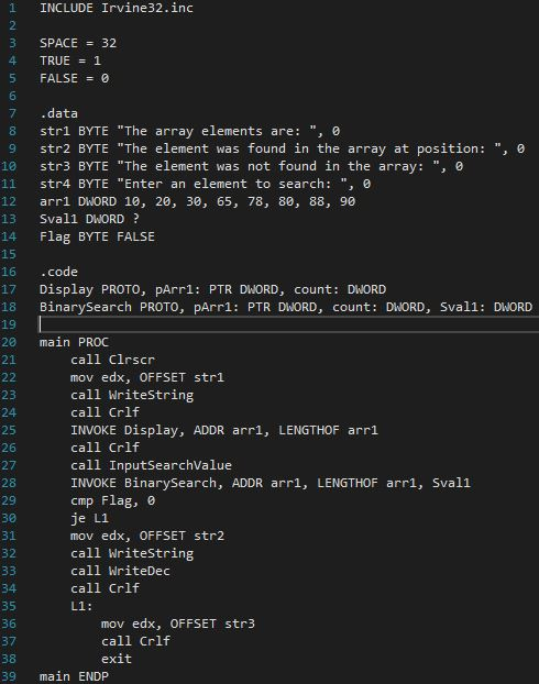 The question is: Rewrite the binary search procedure | Chegg.com
