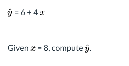 Solved In the equation e =y- ĝ, what does the e represent? O | Chegg.com