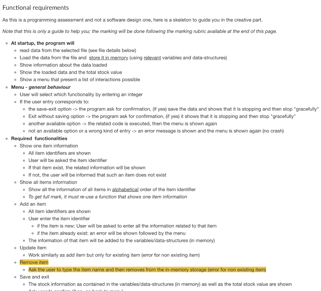 Solved Assignment 3 Programming Project Due Sunday by 23:59 | Chegg.com