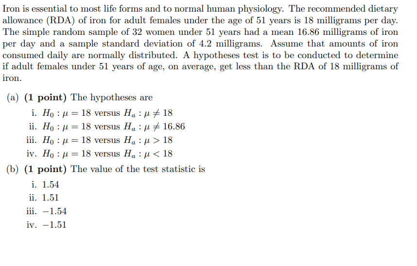 Solved Iron is essential to most life forms and to normal | Chegg.com