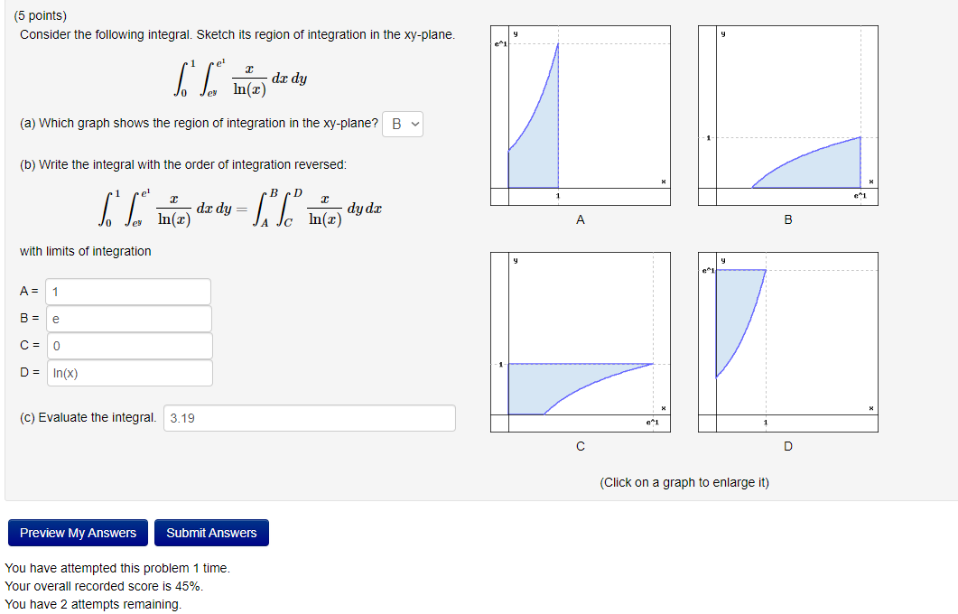 Solved Consider the following integral. Sketch its region of | Chegg.com Solved Consider the following integral. Sketch its region of | Chegg.com