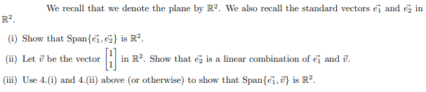 Solved We recall that we denote the plane by R2. We also | Chegg.com