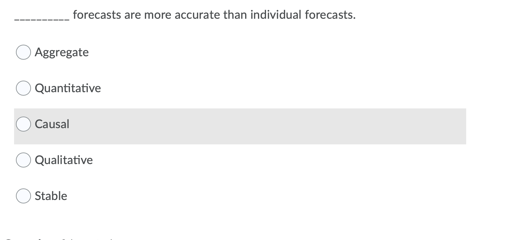 Solved forecasts are more accurate than individual | Chegg.com
