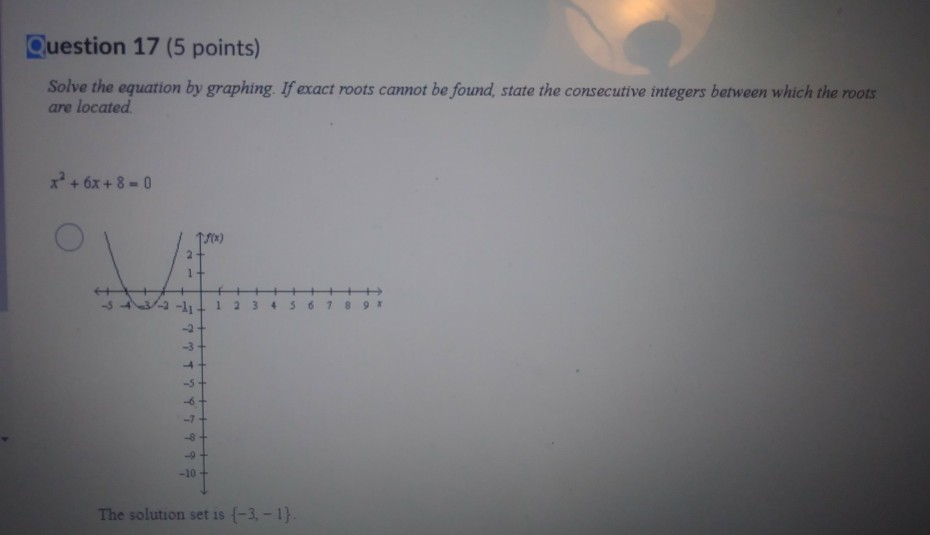 Solved Question 17 (5 points) Solve the equation by | Chegg.com