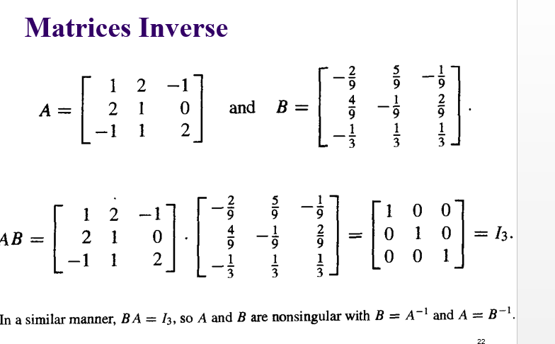 Solved Matrices InverseMatrices Inverse A=⎣⎡12−1211−102⎦⎤ | Chegg.com