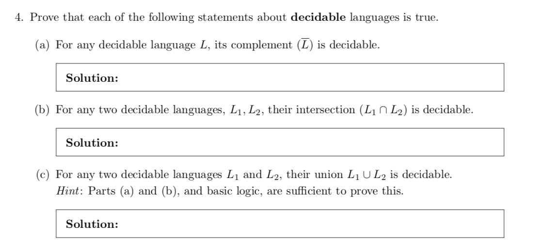 Solved 4. Prove that each of the following statements about | Chegg.com