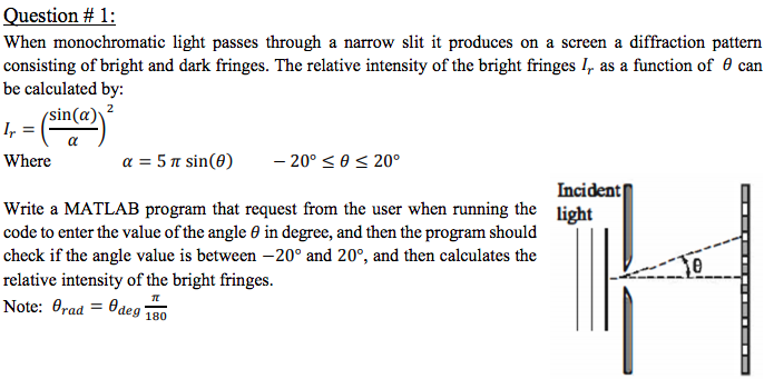 Solved Question #1: When monochromatic light passes through | Chegg.com