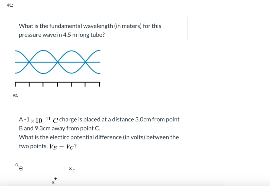 Solved #1: What is the fundamental wavelength (in meters) | Chegg.com