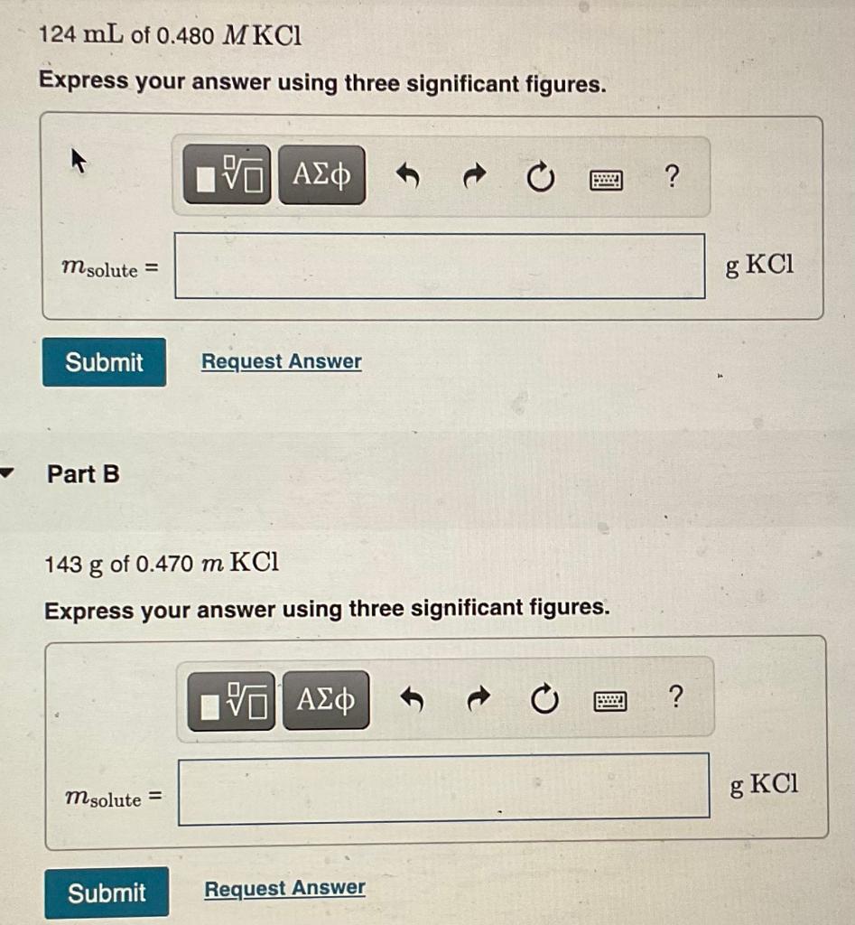 [Solved]: ( 124 mathrm{~mL} ) of ( 0.480 mathrm{MCl}