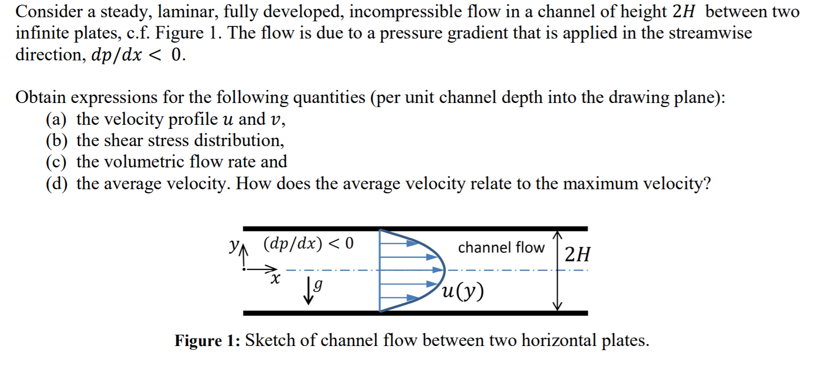 Solved Consider a steady, laminar, fully developed, | Chegg.com