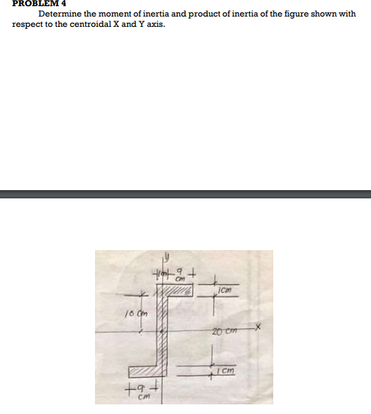 Solved PROBLEM 4 Determine the moment of inertia and product | Chegg.com