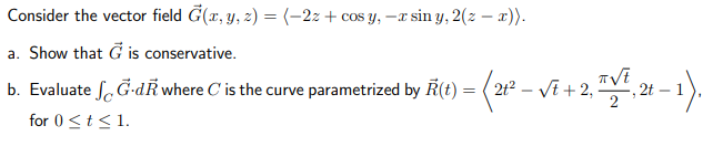Solved Consider the vector field | Chegg.com