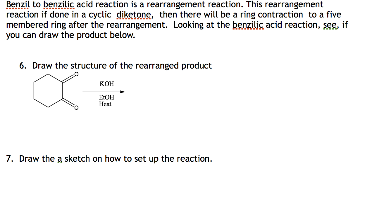 Solved Benzil to benzilic acid reaction is a rearrangement | Chegg.com