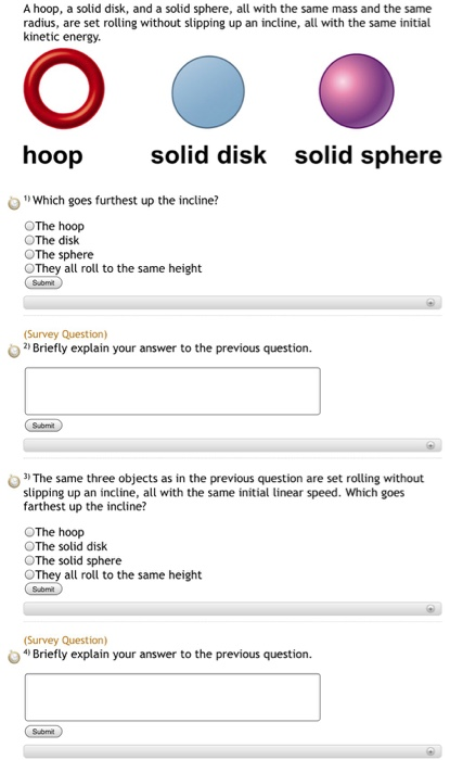 Solved A hoop, a solid disk, and a solid sphere, all with | Chegg.com