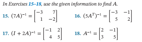 Solved In Exercises 15-18, use the given information to find | Chegg.com