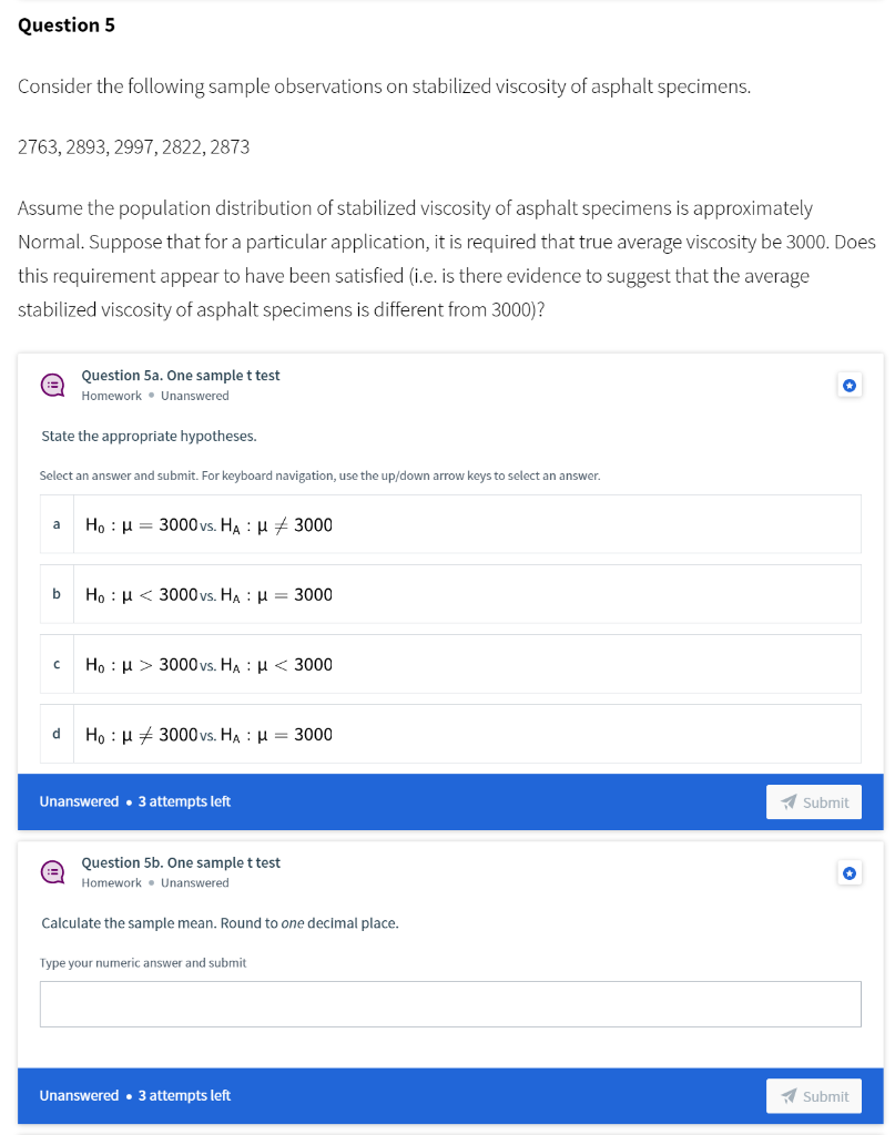 Solved Question 5 Consider the following sample observations | Chegg.com