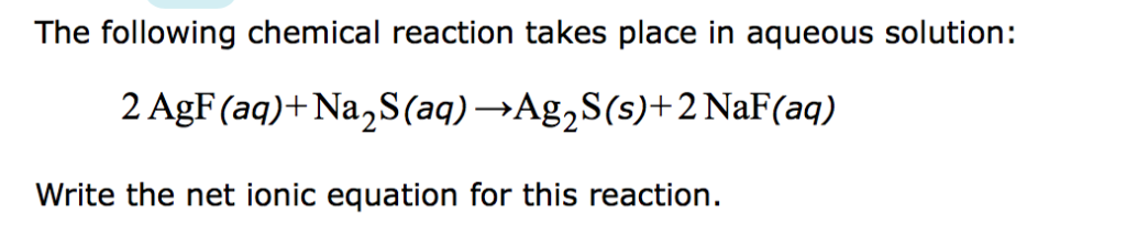 Solved The following chemical reaction takes place in | Chegg.com