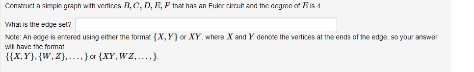 Solved Construct A Simple Graph With Vertices Bcdef That 