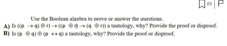 Solved Do This without using the Truth Table step by step | Chegg.com