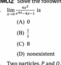 Solved limx→04x2e4x-4x-1 | Chegg.com