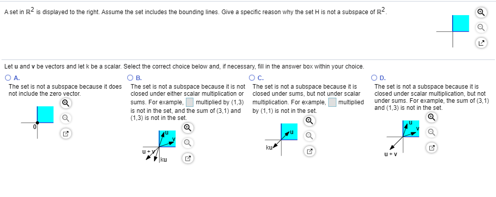 Solved A set in R2 is displayed to the right. Assume the set | Chegg.com