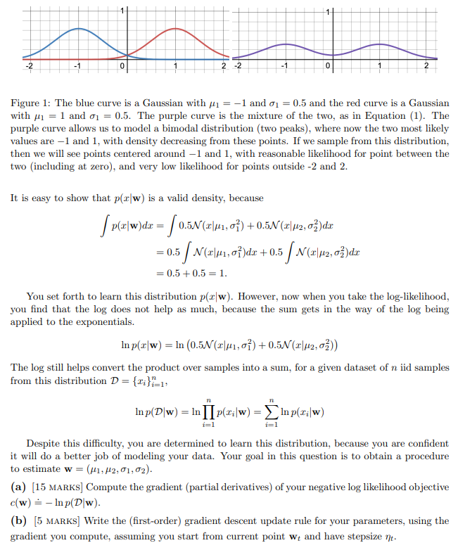 Solved We can combine simple distributions to produce more | Chegg.com