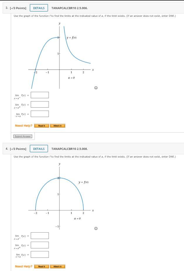 Solved 3. [-13 Points] DETAILS TANAPCALCBR 10 2.5.006. Use | Chegg.com