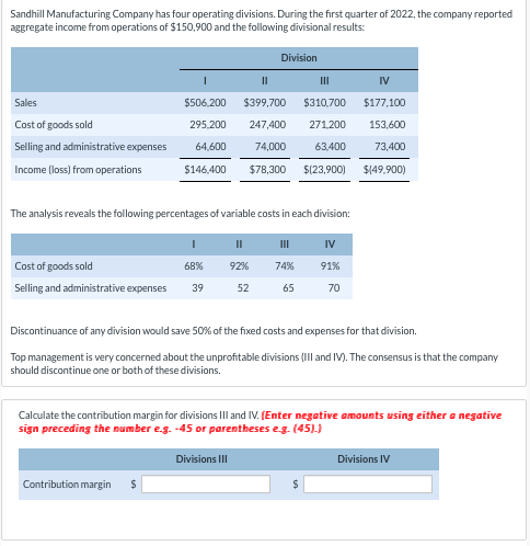 Solved Prepare a condensed income statement in columns for | Chegg.com
