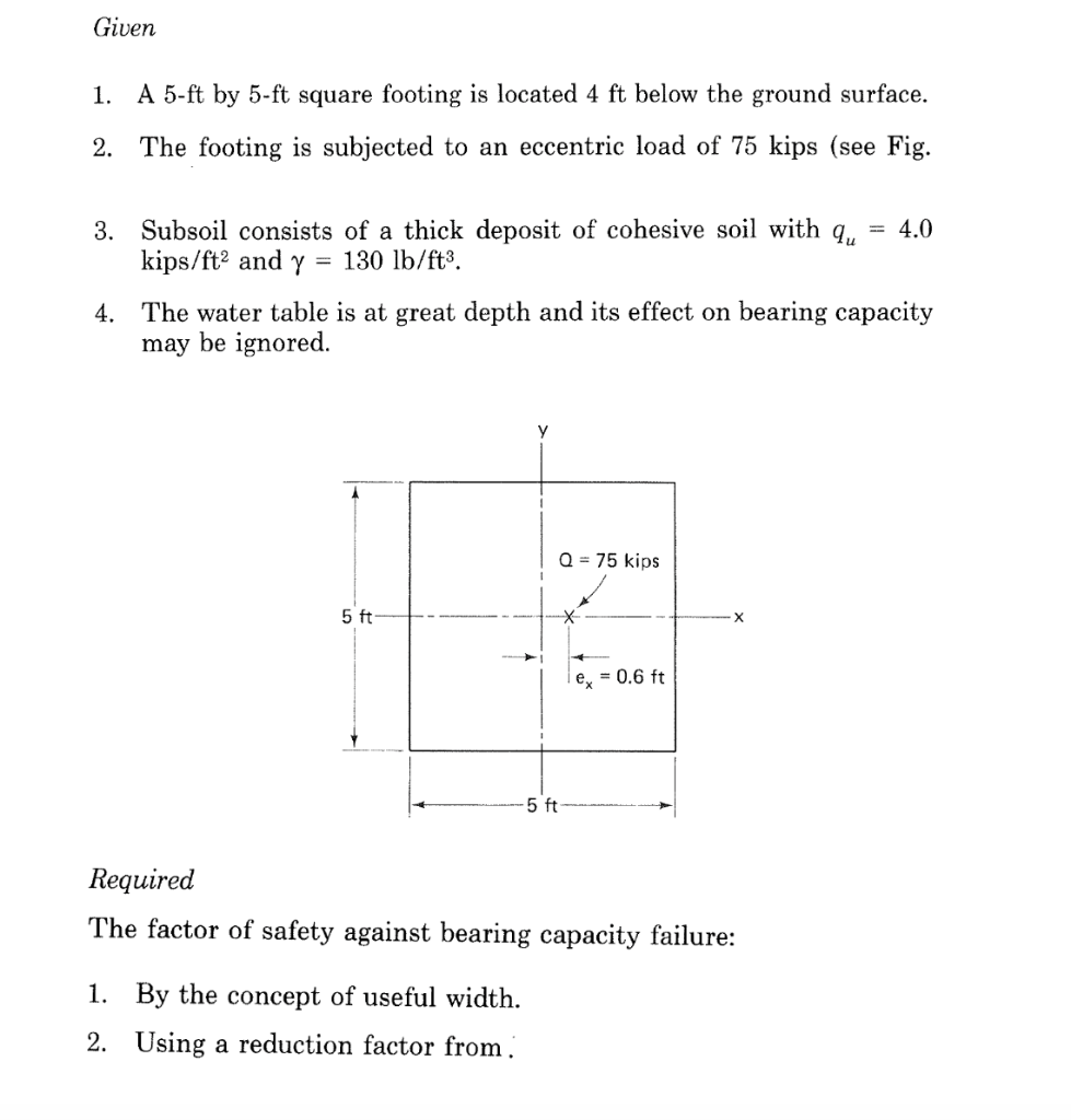 solved-given-1-a-5-ft-by-5-ft-square-footing-is-located-4-chegg