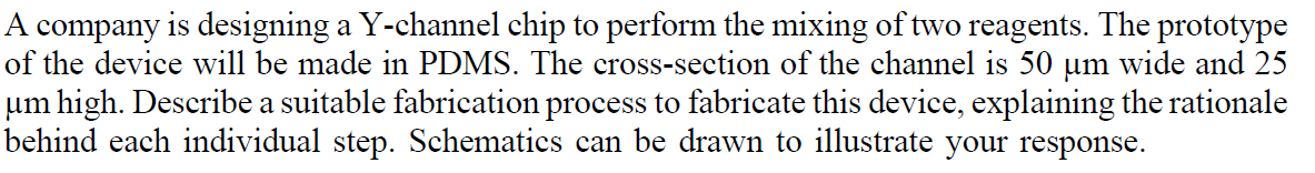 Solved A company is designing a Y-channel chip to perform | Chegg.com