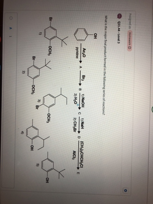 Solved Assigned as Q21.44 Level 3 What is the major final | Chegg.com