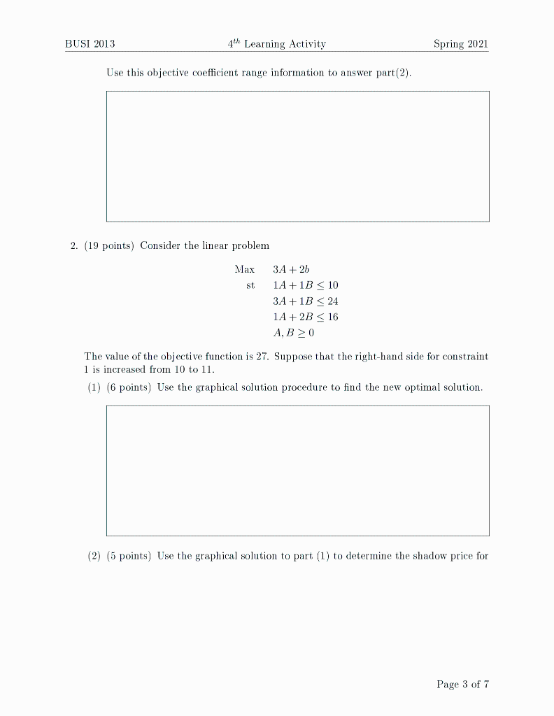Solved BUSI 2013 4th Learning Activity Spring 2021 Use this | Chegg.com