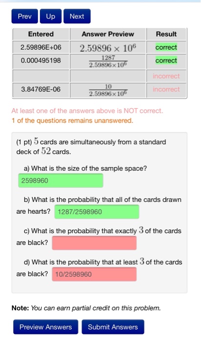 Solved Prev Up Next Entered Answer Preview Result | Chegg.com